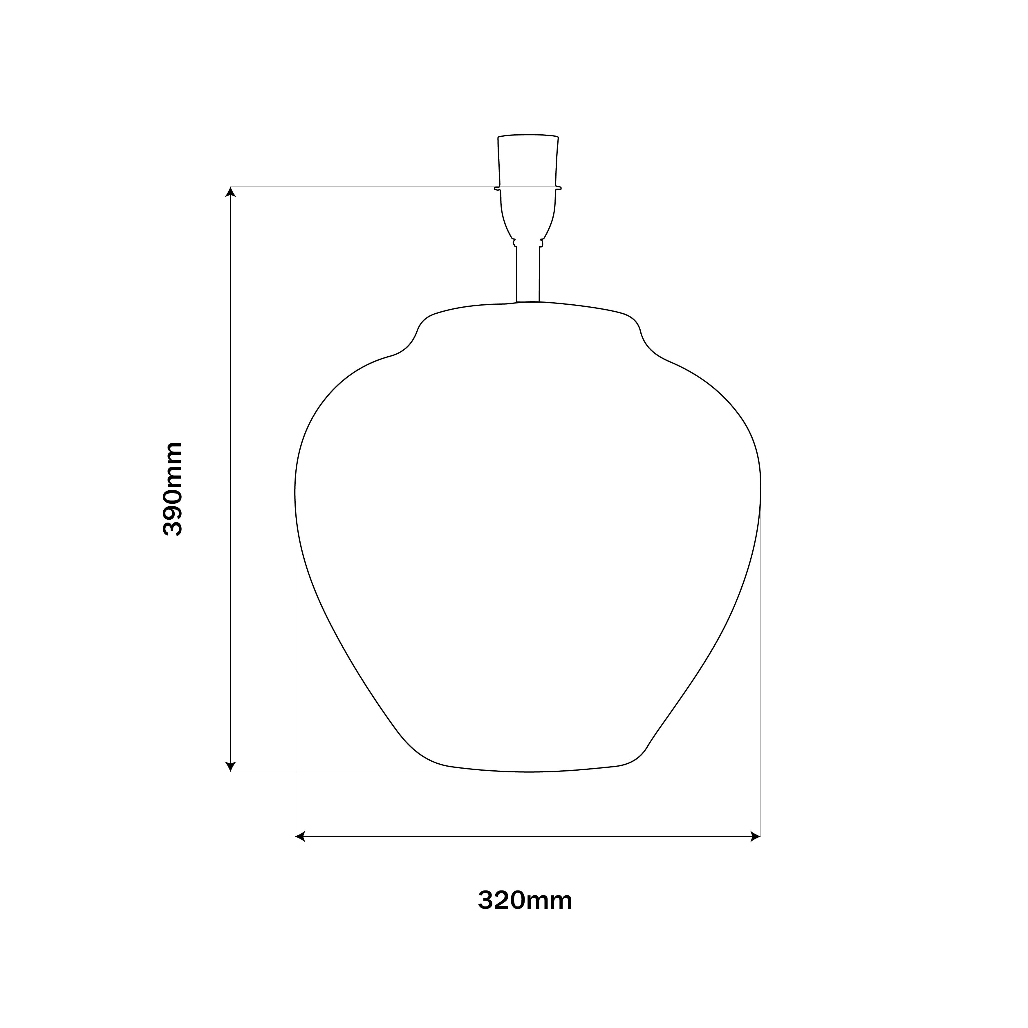 Tuscan Stone Lamp Base Medium - Product - CC Interiors