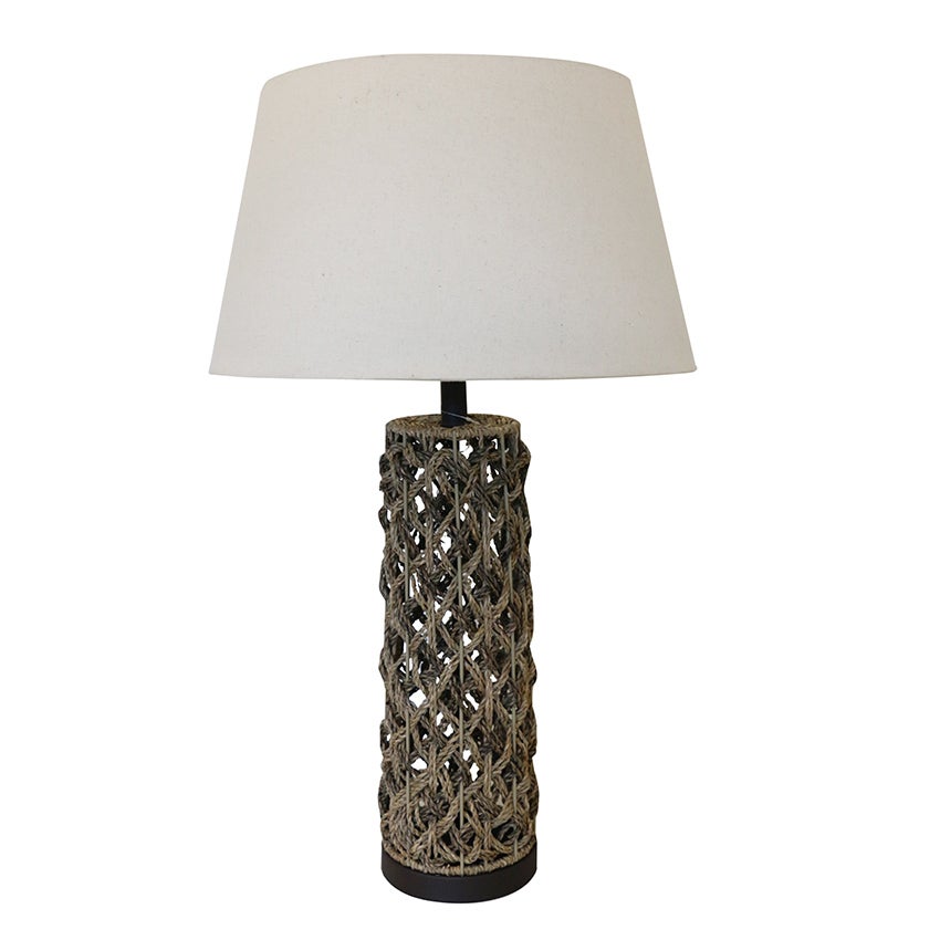Palm Island Jute Lamp Base - Product - CC Interiors