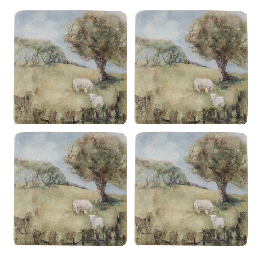 CORNWALL PARK COASTER SETS (2 SETS OF 4 PIECES) - Product - CC Interiors