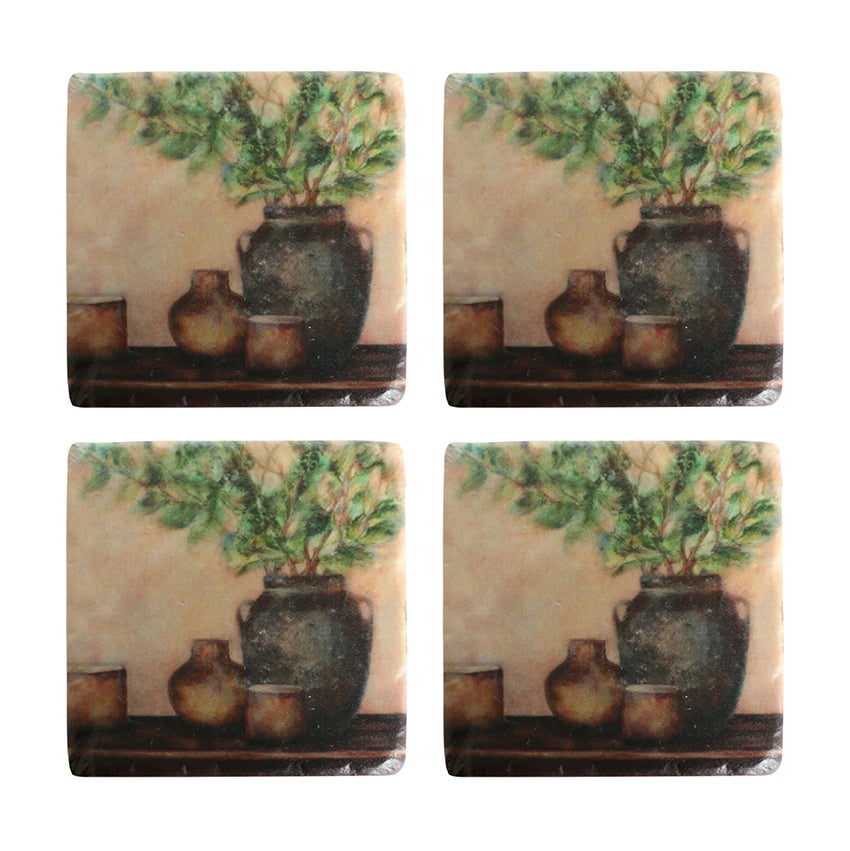 TUSCAN COASTER SETS (2 SETS OF 4 PIECES) - Product - CC Interiors